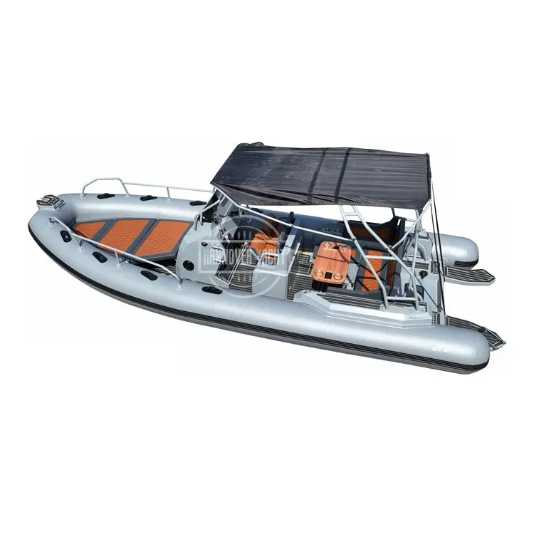 High Quality 22ft RIB 680 Double Aluminum Rigid Hull PVC/Hypalon/Orca ...